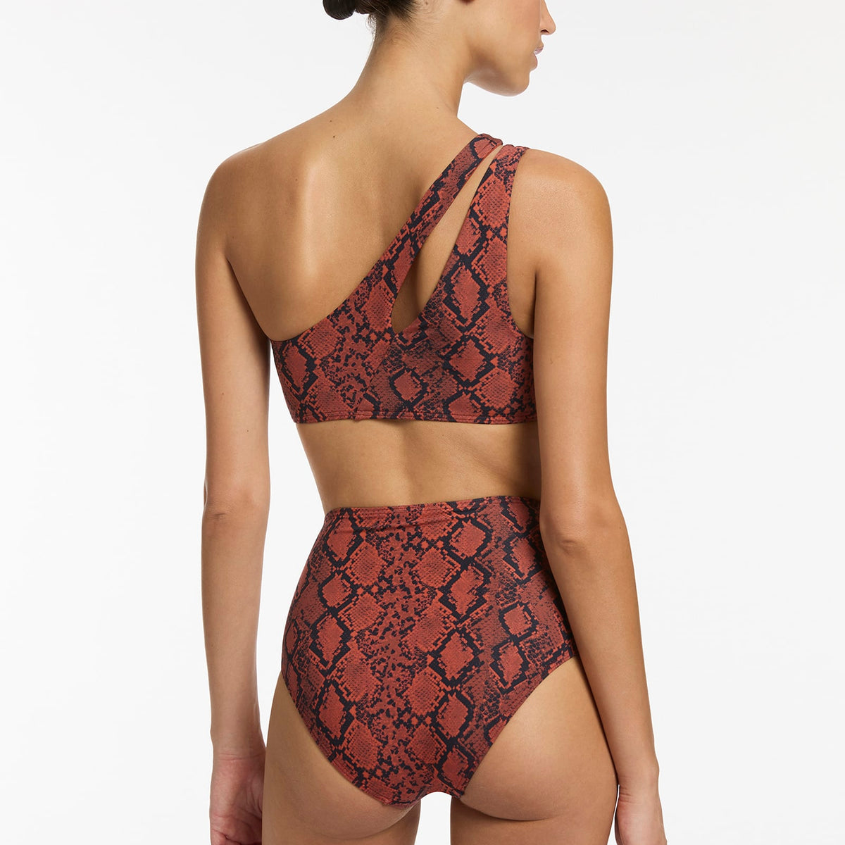 Python Splice One Shoulder Top - Spice – Seafolly Singapore